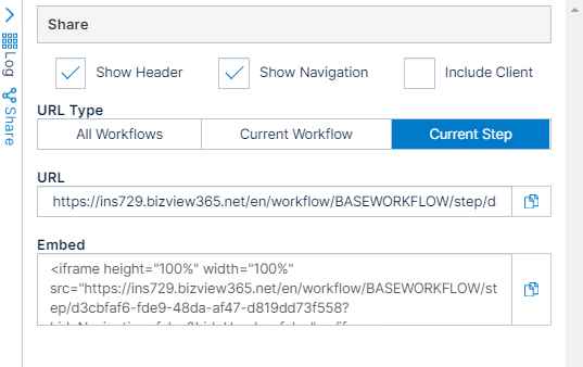 Sharing Workflows – Bizview
