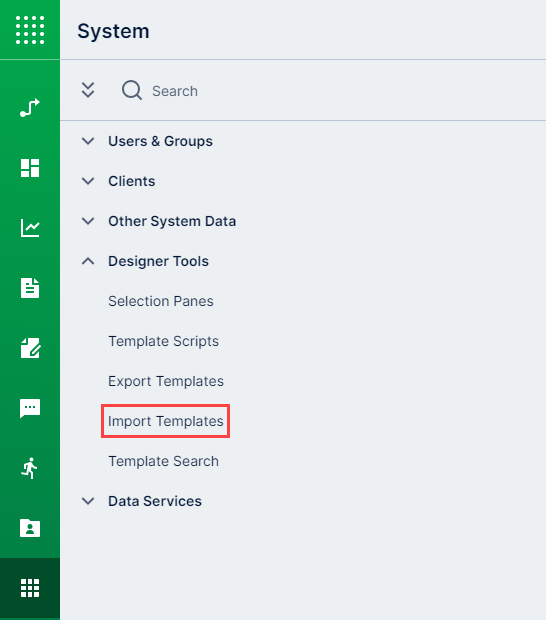 Import Templates – Bizview