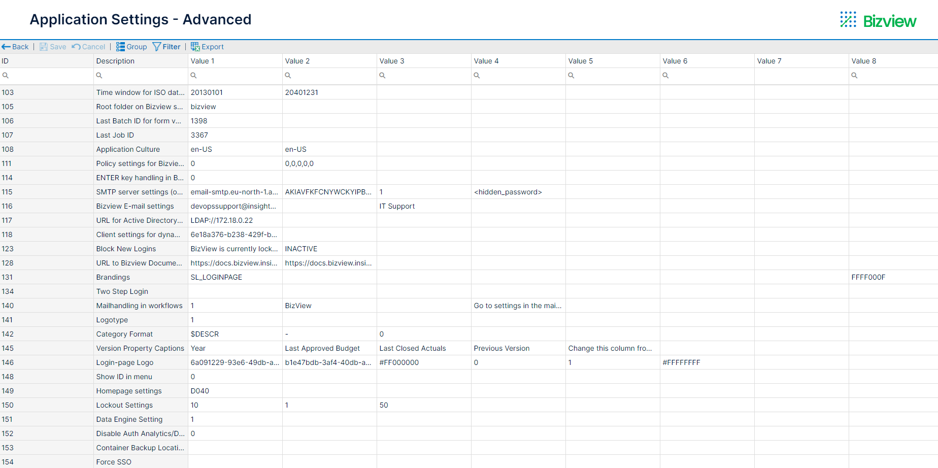 Advanced – Bizview