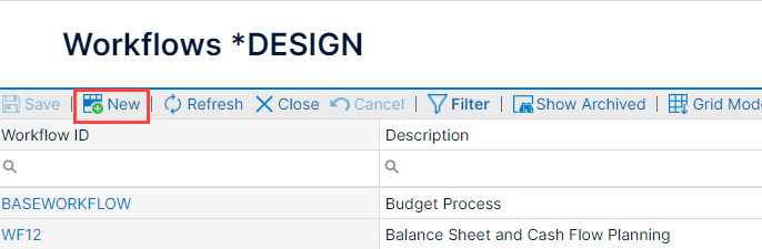 Creating a Workflow – Bizview