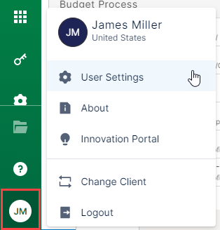 User Settings – Bizview