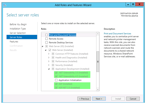 Manually Add ASP Server Roles to Windows Server 2012 – Bizview