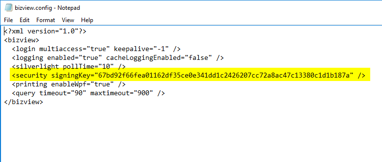 Signing Key – Bizview